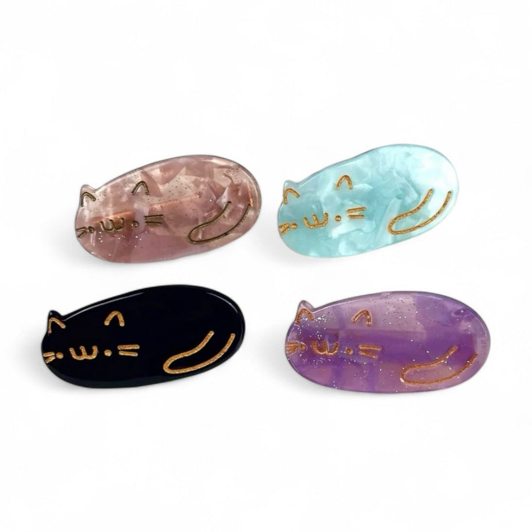 Fluffy Cat Hair Clips – Londonberrie Paper